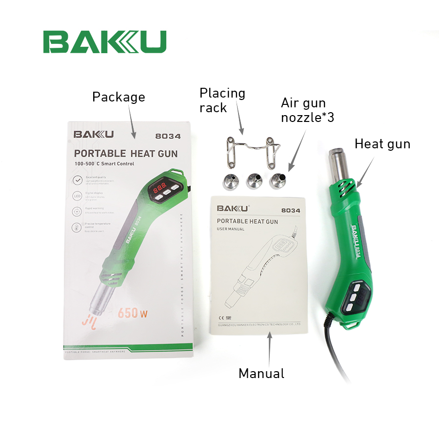 Portable heat gun BK-8034 - Baku